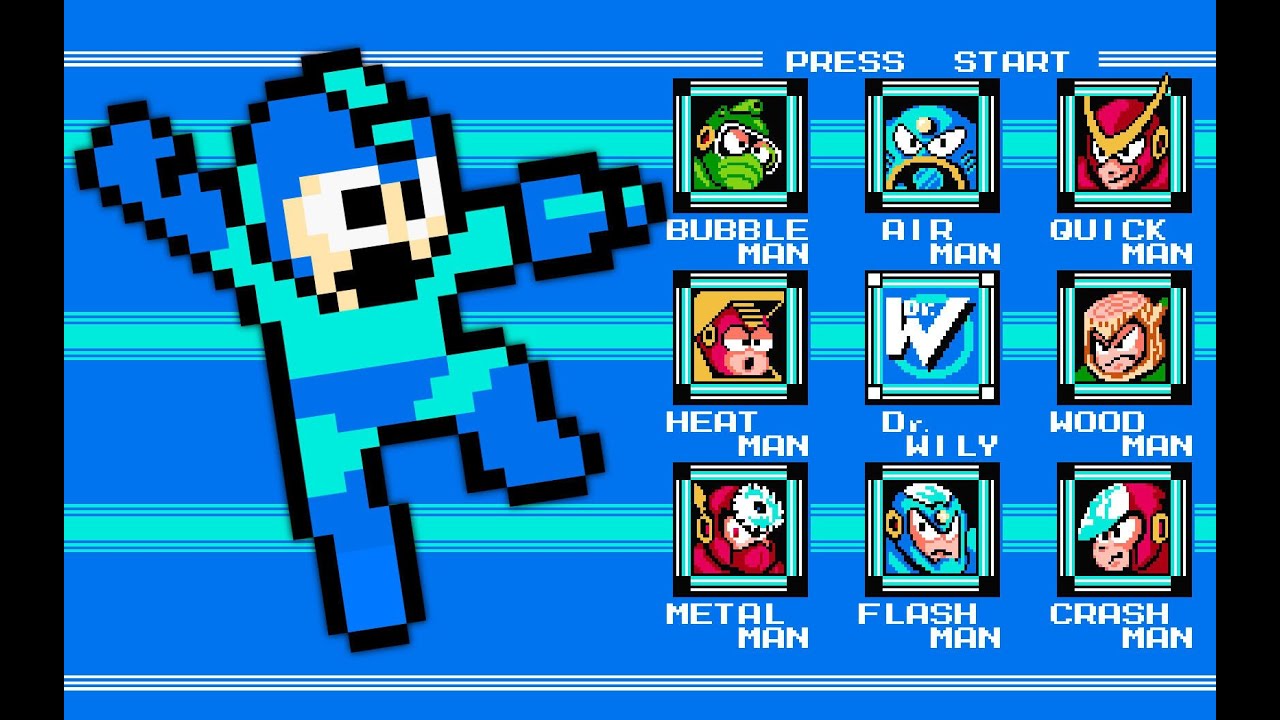 Mega Man 2 - all bosses and stages - YouTube