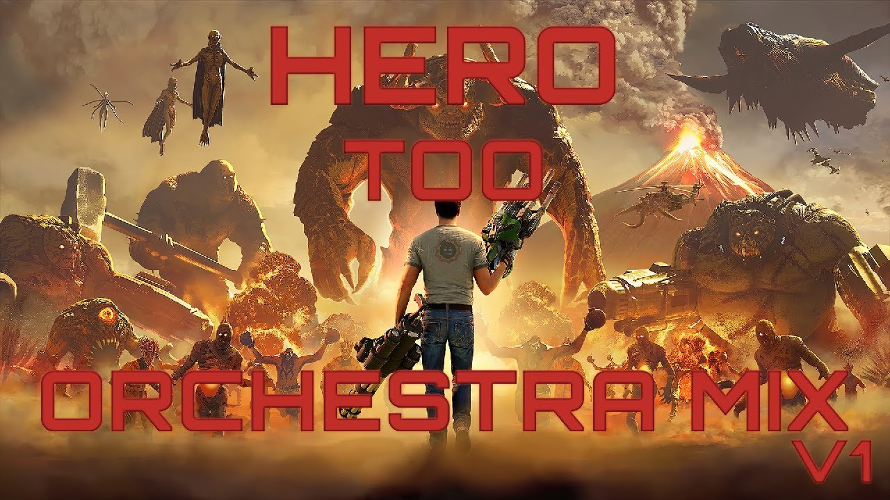 Hero Too [Orchestra mix v1] [Serious Sam 4] | AIMusicVideo - YouTube
