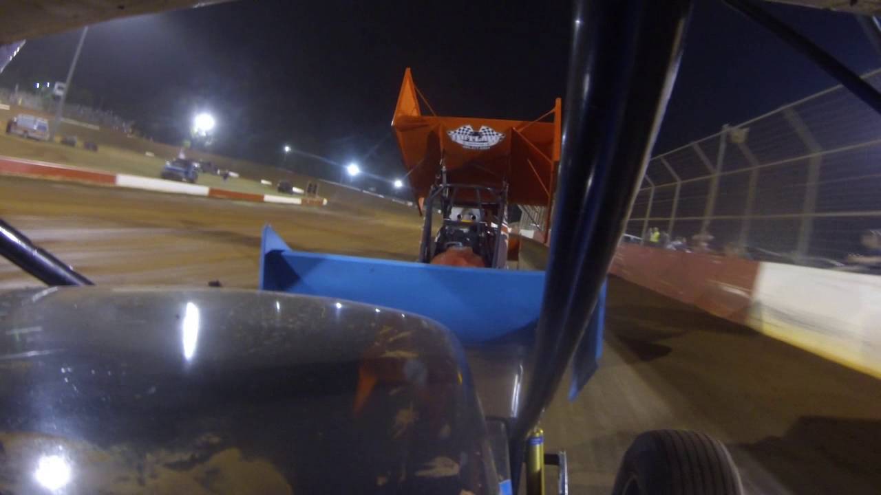 Sprint Car In Car Camera Talladega Short Track - YouTube