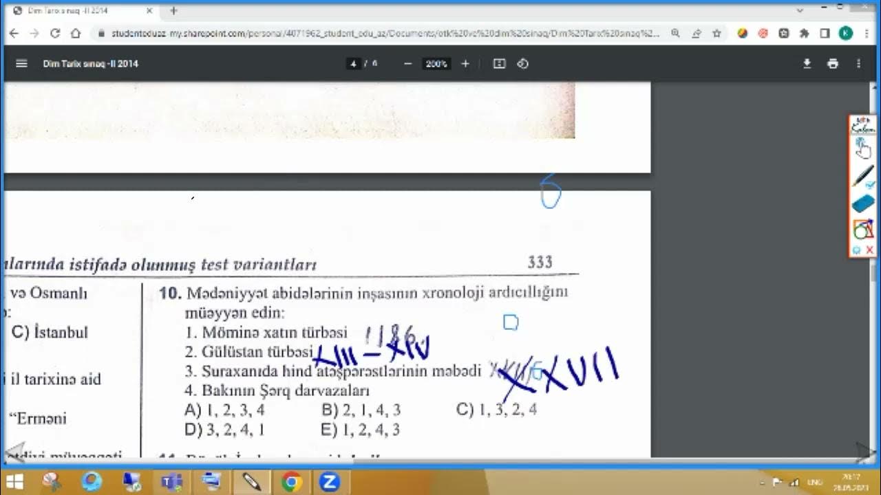 2014 tarix sinaq- N2-lll qrup - YouTube