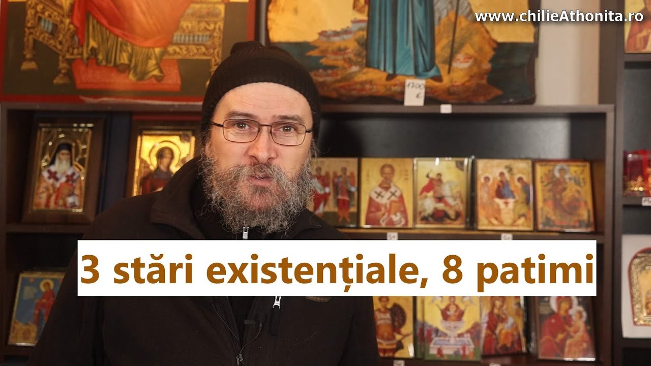 3 stări existențiale, 8 patimi - p. Teologos - YouTube