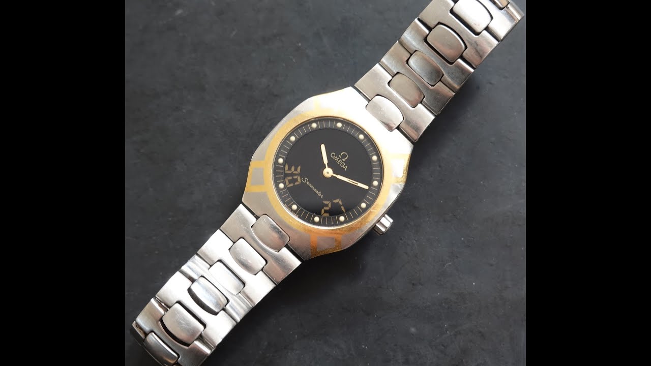 1993 Omega Seamaster Polaris Multifunction men's vintage sports watch ...