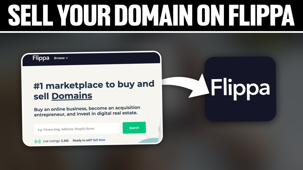How To Sell Your Domain On Flippa 2025! (Full Tutorial) - YouTube