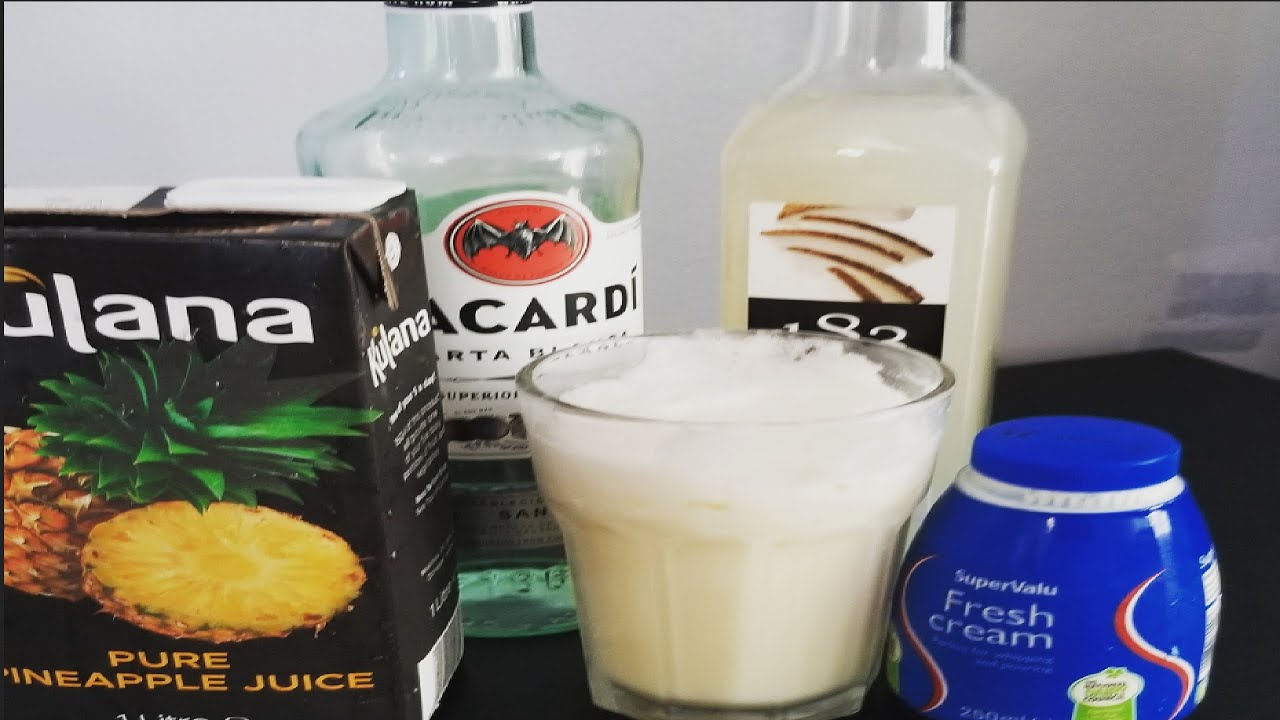 How To Make a Pina Colada. The Irish Pina Colada. - YouTube