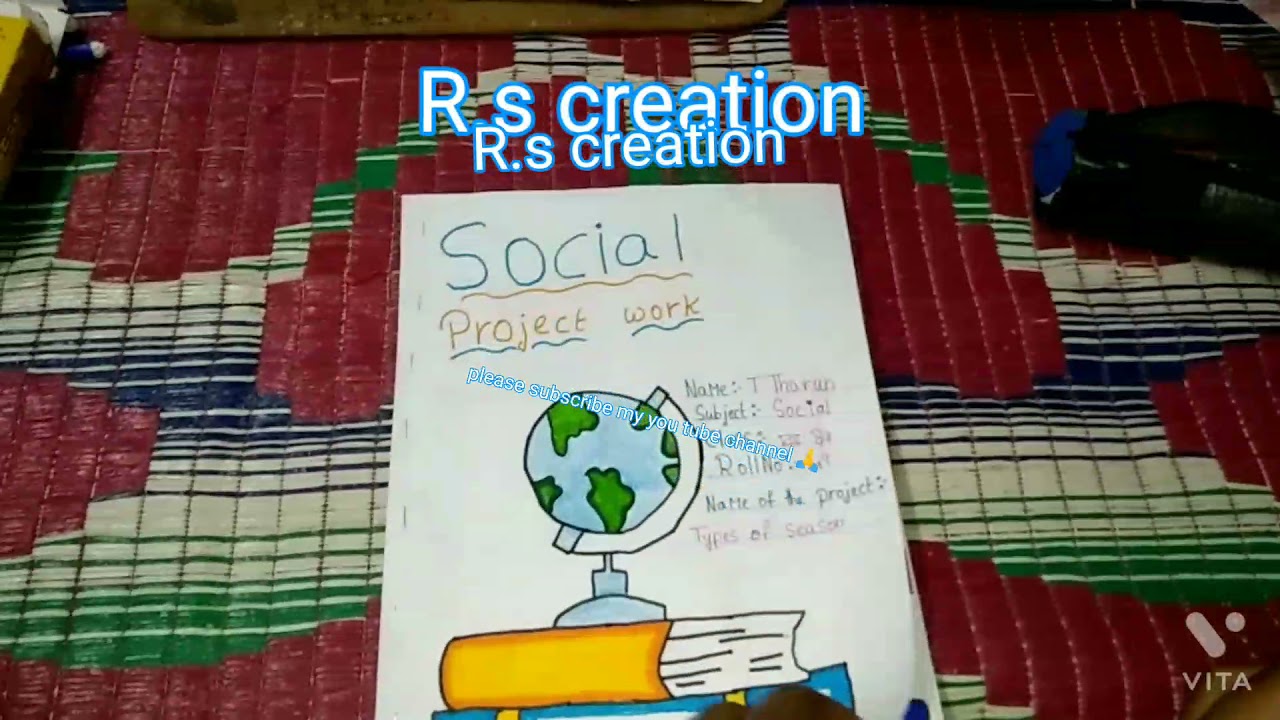8th class social project work - YouTube