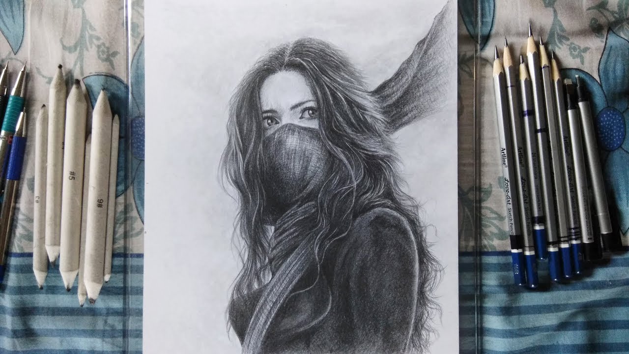 Pencil Sketch - Hera Hilmer as Hester Shaw from Mortal Engines ...