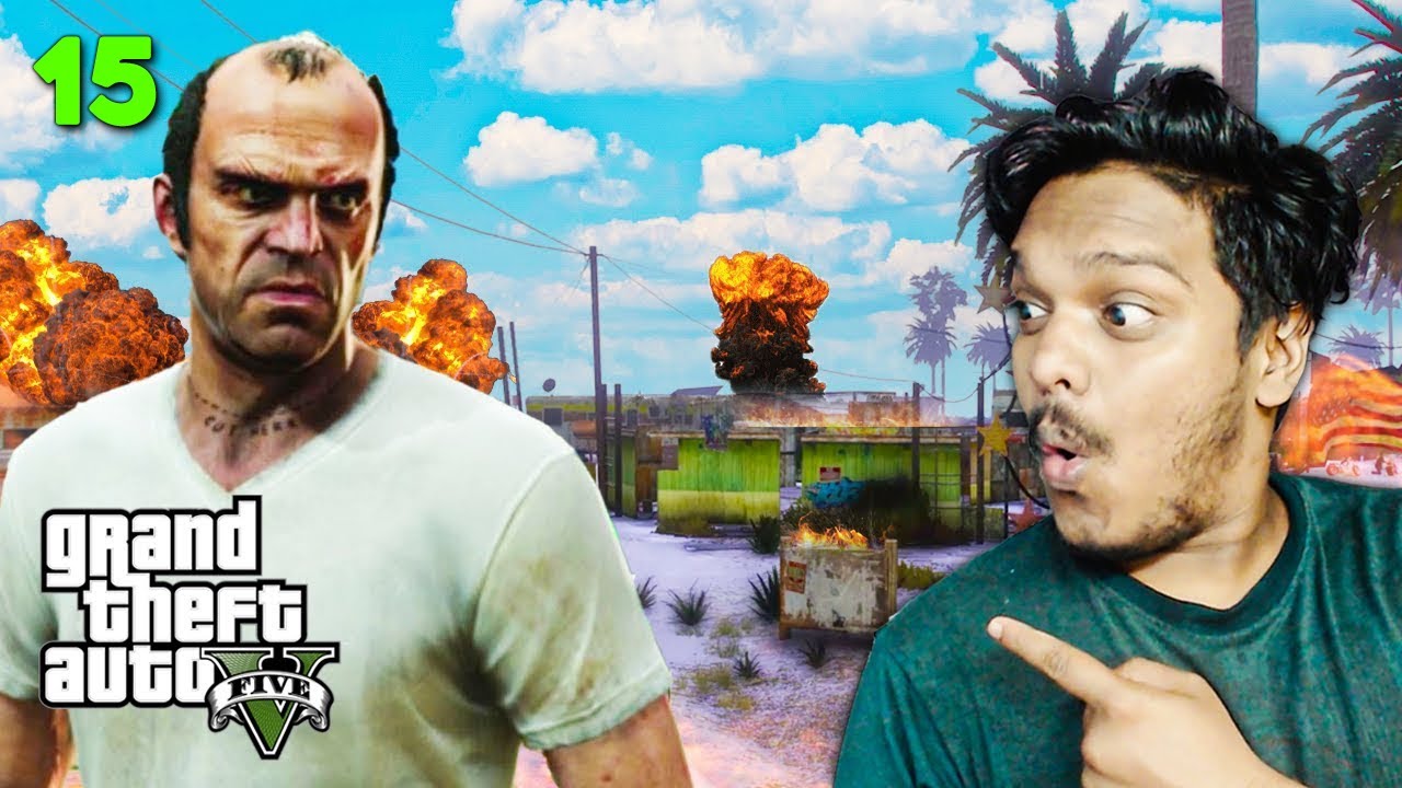 Trevor Destroy The Whole Lost MC Hood | Gta V Hindi Gameplay #15 - YouTube