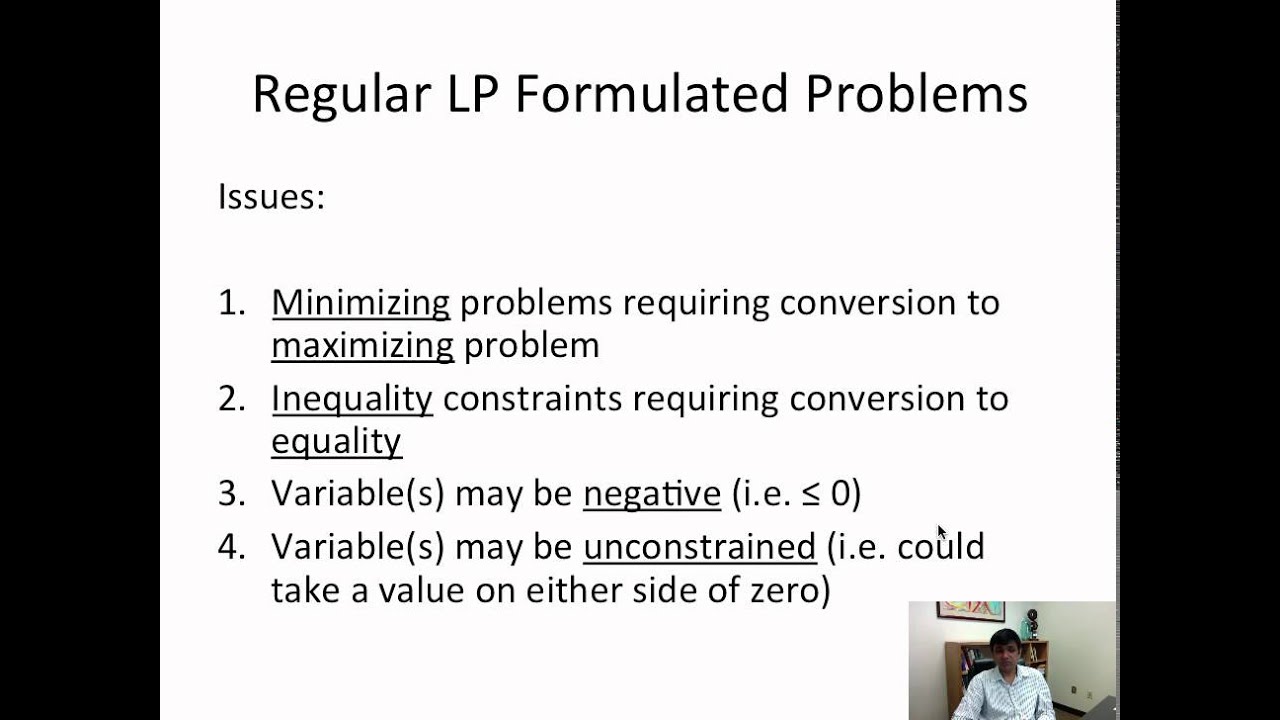 LP Simplex Method (Part 1) - YouTube