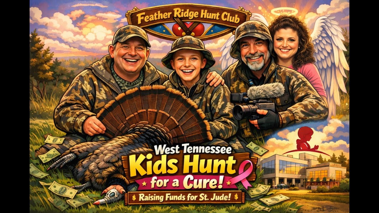 My First Hunt After Loss | Kids Hunt for a Cure | Turkey hunt - YouTube