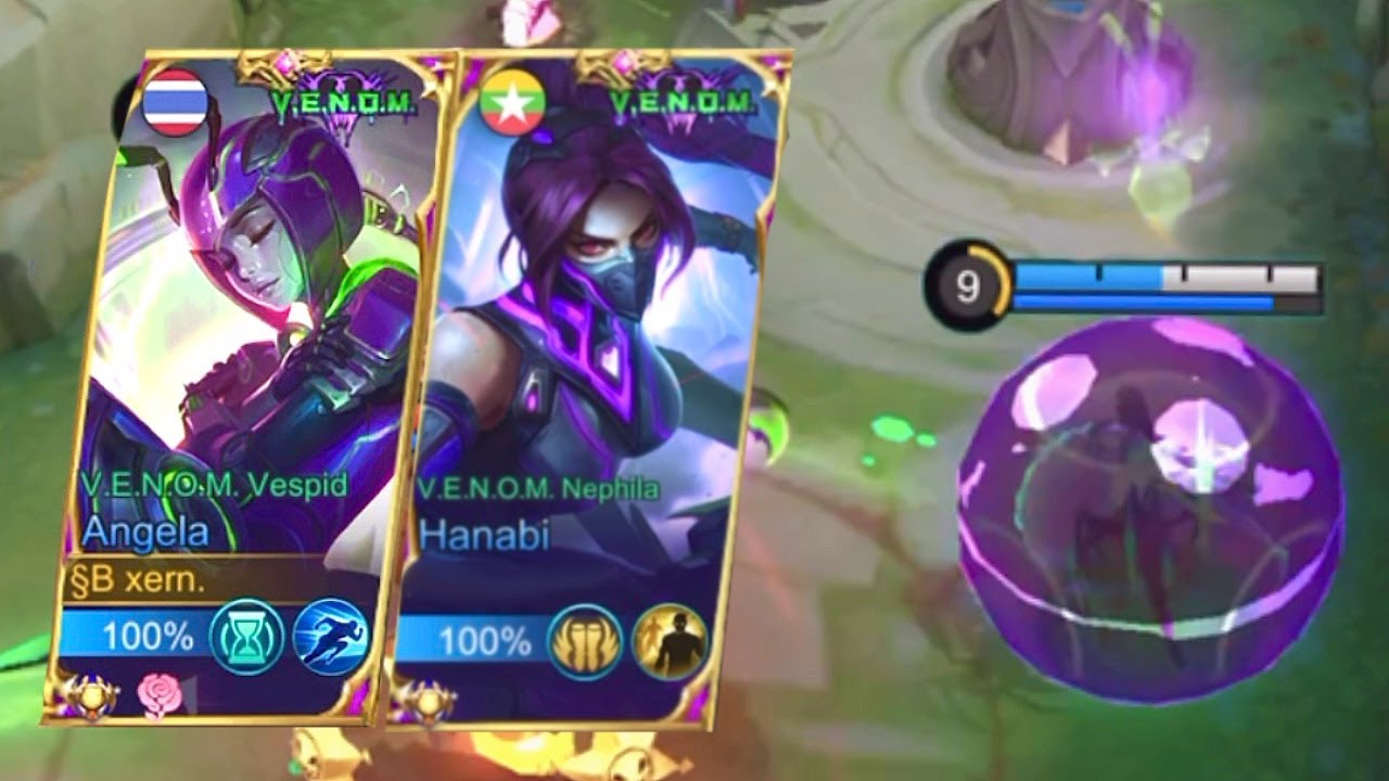 ANGELA X HANABI VENOM SKIN ♪(´ `) | V.E.N.O.M . | ANGELA GAMEPLAY ...