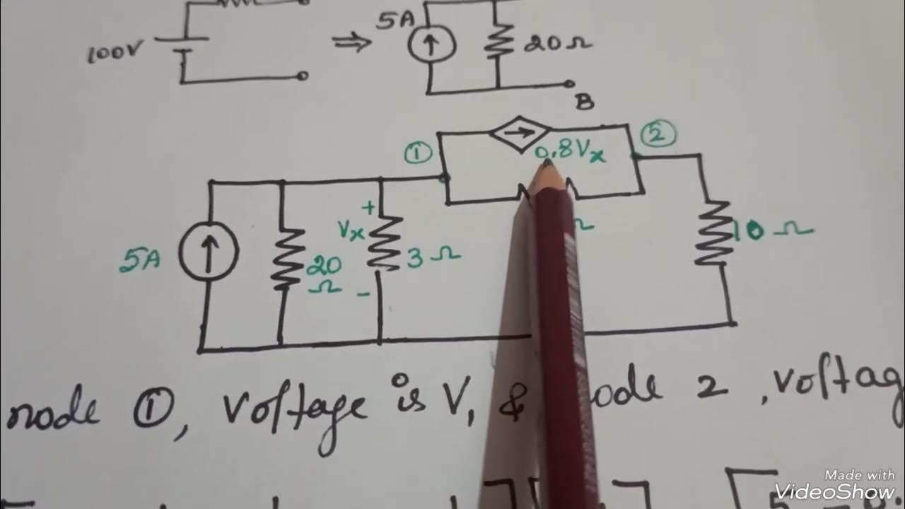 Nodal Analysis/ Dependent Source/Problem - YouTube