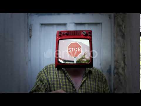 Stop Sign TV Man. | Stock Footage - Videohive - YouTube