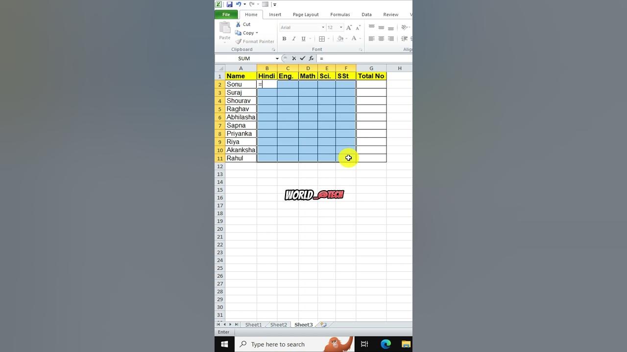 Excel Interview Question With Simple Tricks 27 Worldtech143 Exceltricks Shortsfeed