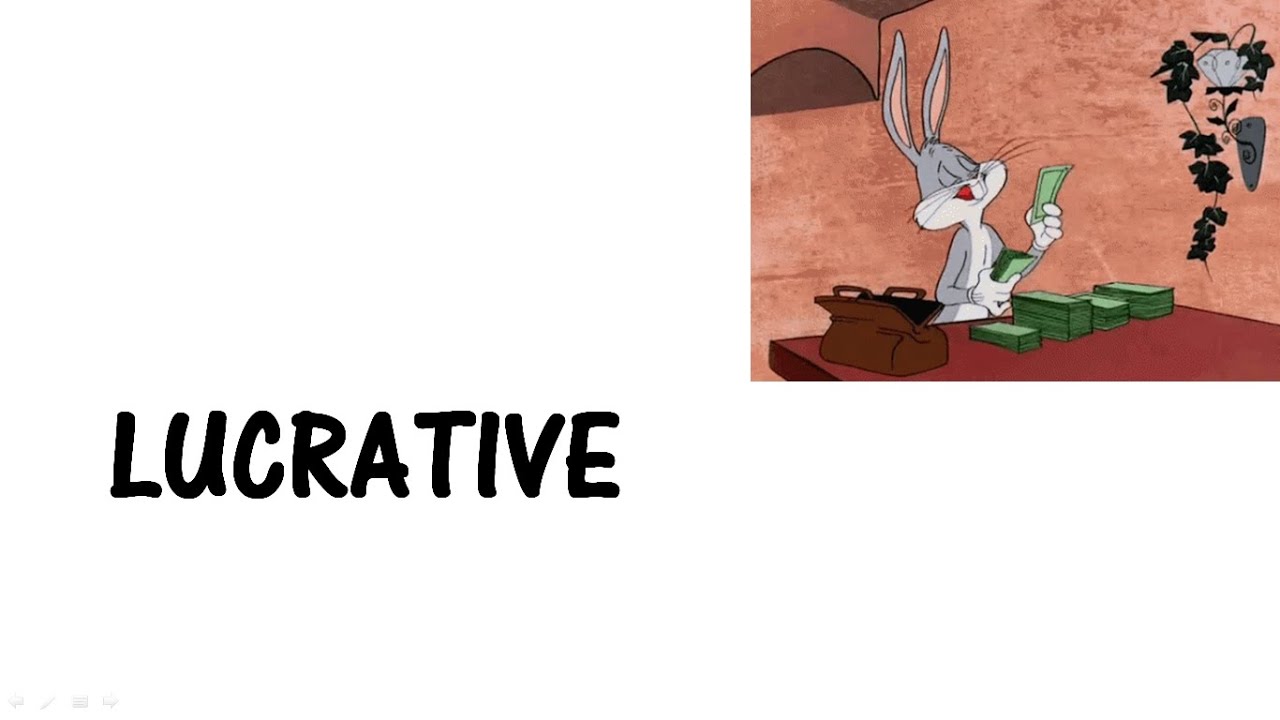 Learn a word - Meaning of LUCRATIVE - YouTube