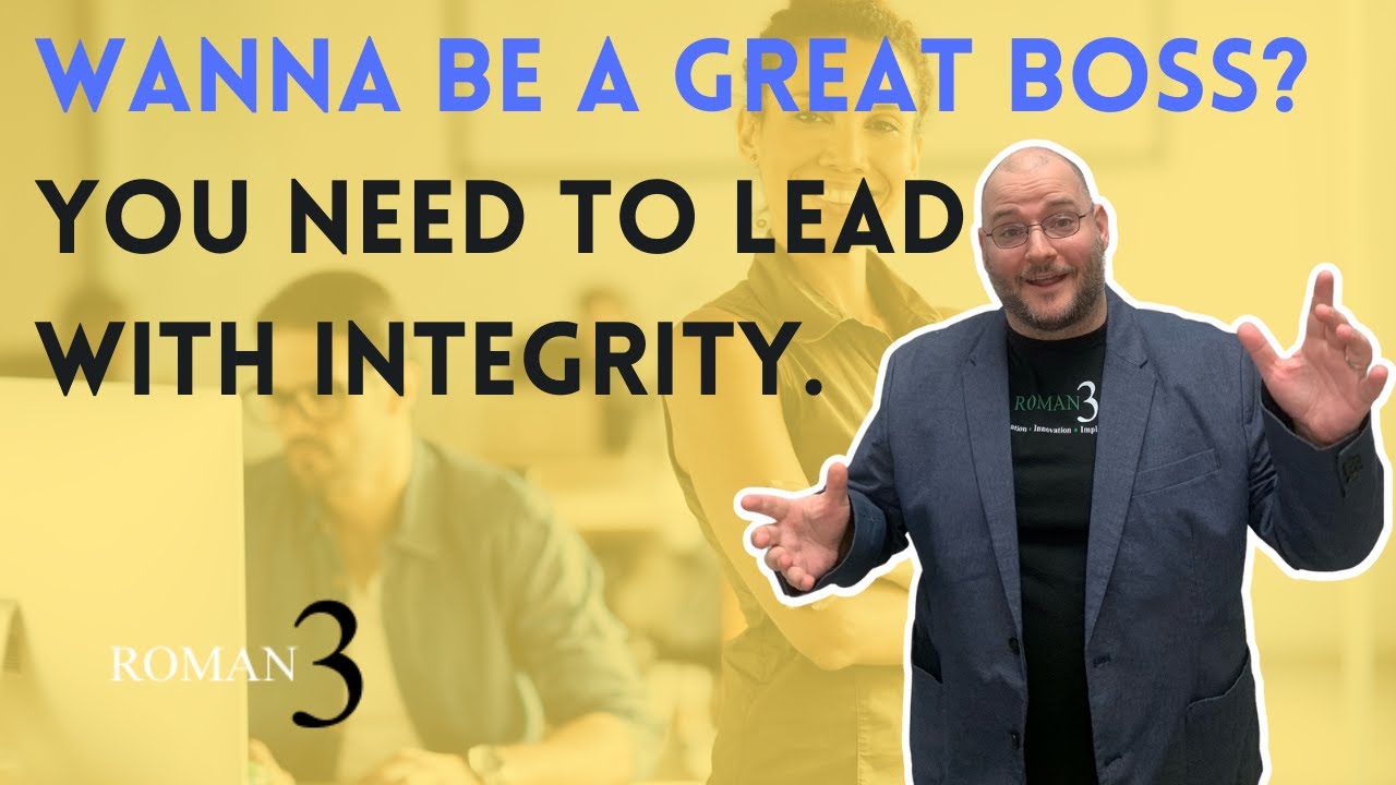 Integrity: The Most Important Leadership Style VIDEO 1 - YouTube