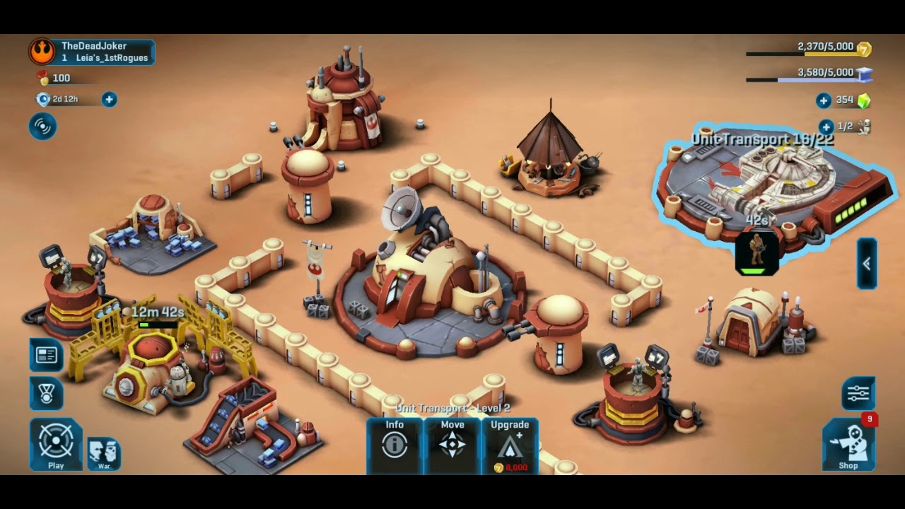 Star Wars Commander: Defending the base - YouTube