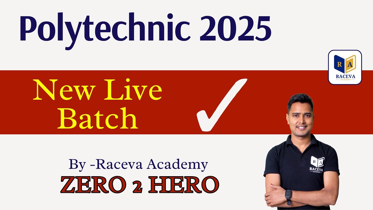 Polytechnic New Live Batch 2025 | Polytechnic Entrance Exam Preparation ...
