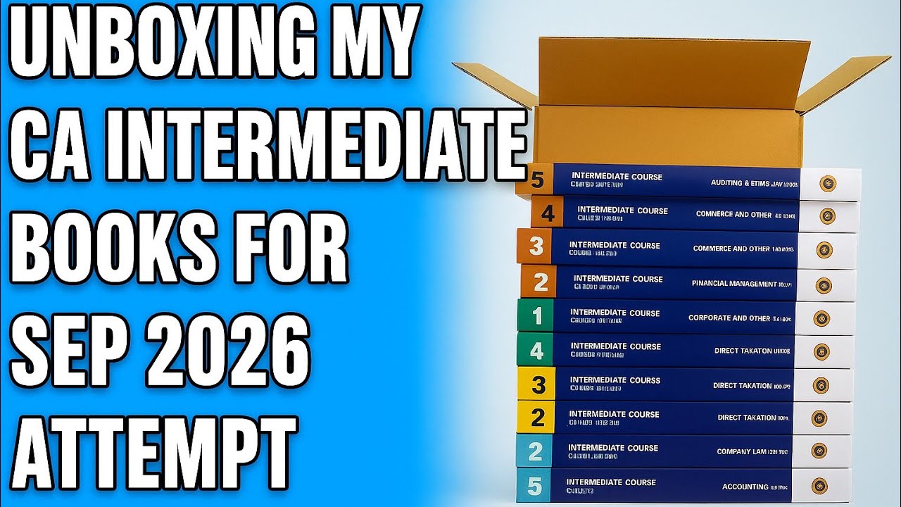 CA Inter Books Unboxing 📦 | September 2026 Attempt | ICAI New Scheme ...