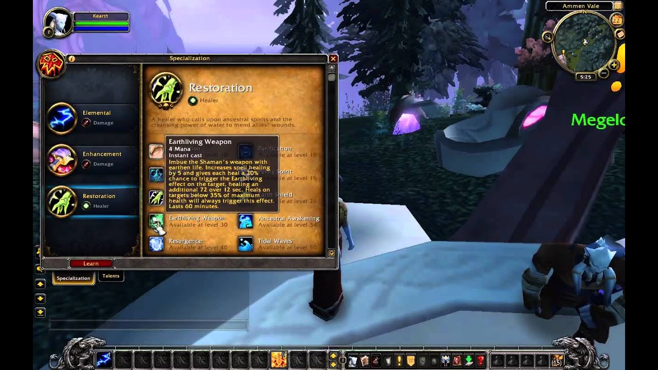 WoW Warcraft - Mists of Pandaria Beta - Shaman Class Talent Tree & Spec ...