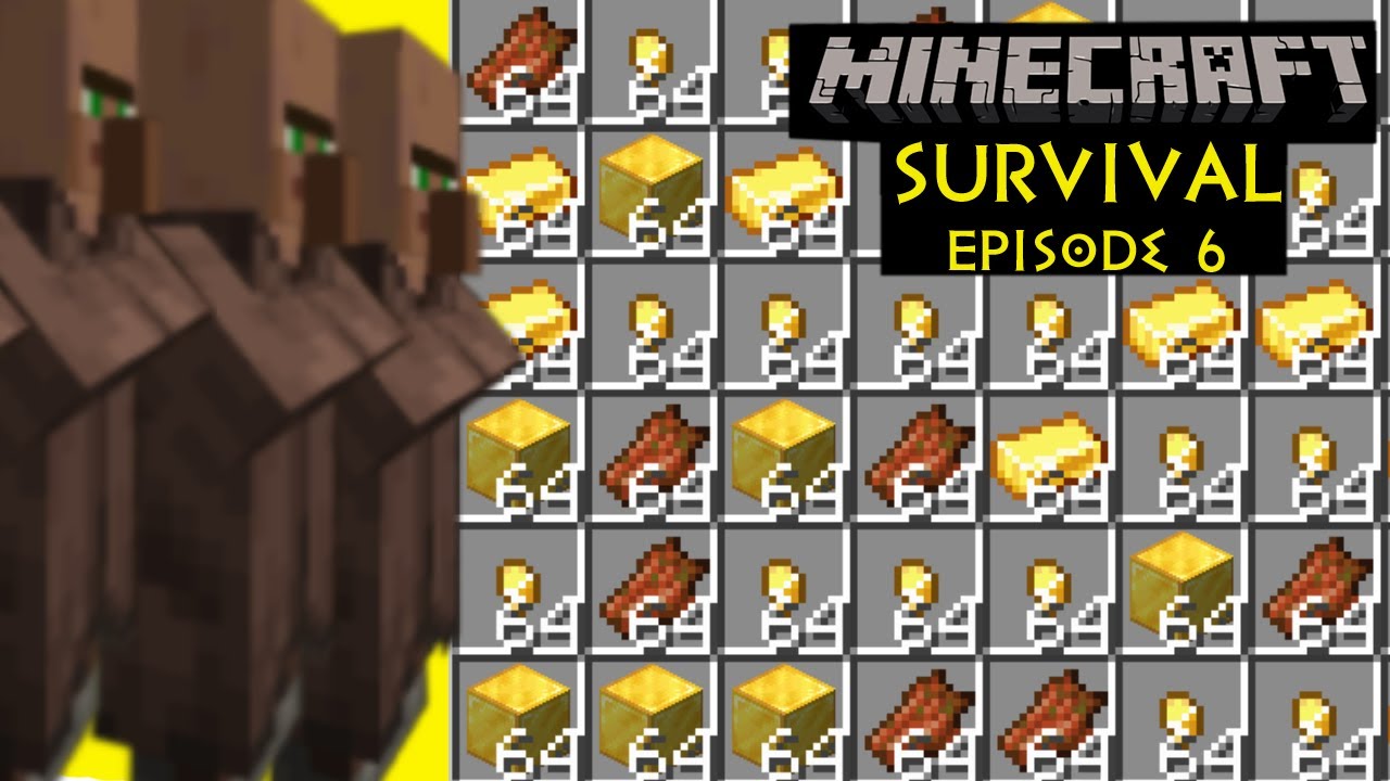 Minecraft One Year World Episode 6: Gold and Villagers - YouTube