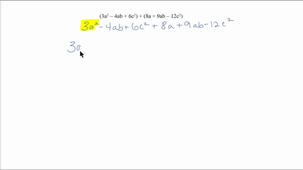 Algebra 2 Chapter 8.2 - YouTube