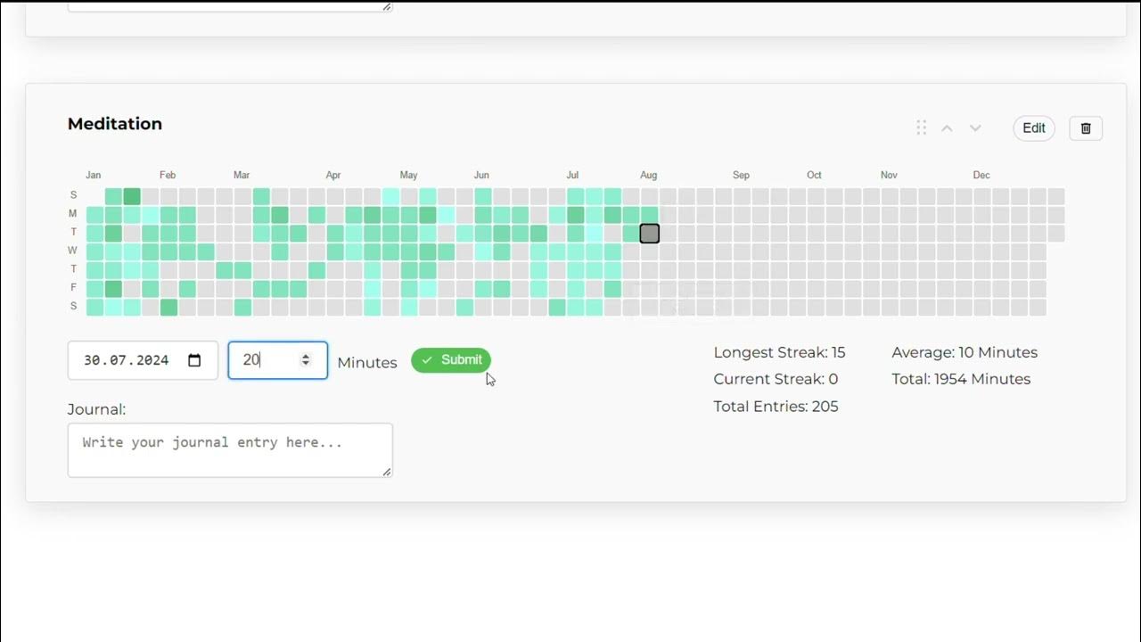 I built this neat habit tracker using a heatmap for visualization - YouTube