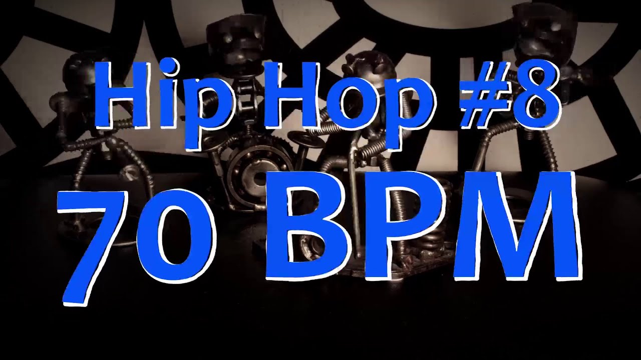70 BPM - Hip Hop #8 - 4/4 Drum Beat - Drum Track - YouTube