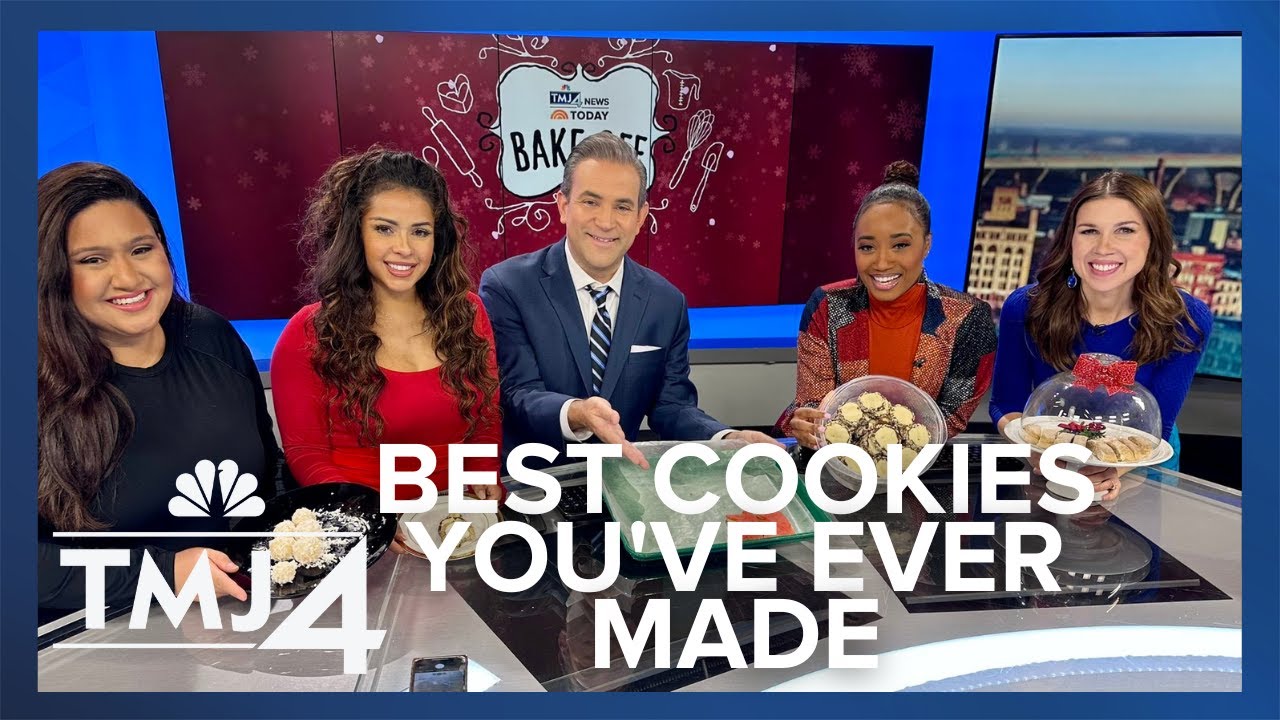 TMJ4 News Today team bakes recipes from 2022 We Energies Cookie book ...