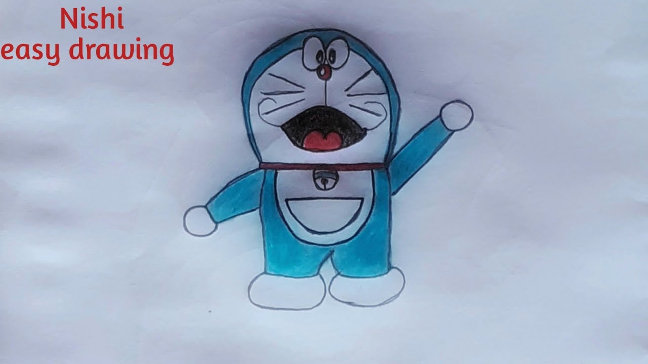 How to draw Doraemon || Easy drawing Doraemon (step by step) pencil ...
