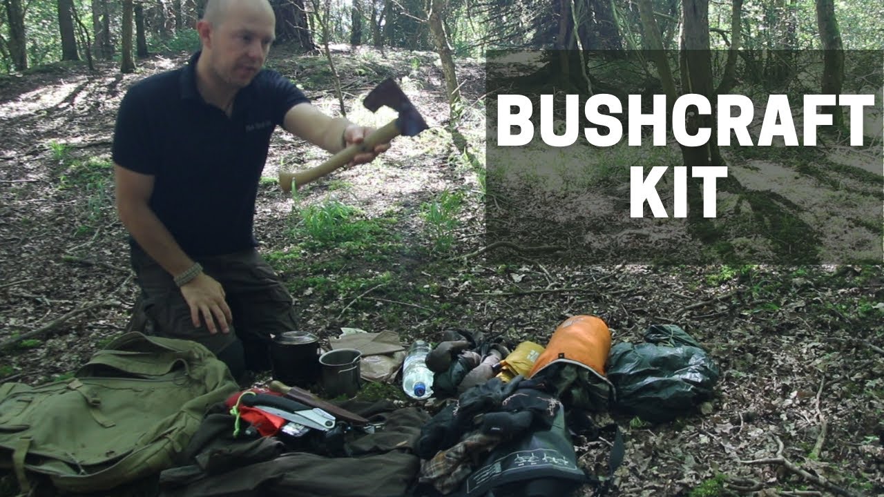 My BUSHCRAFT camping kit - summer 24 hr over night kit - YouTube