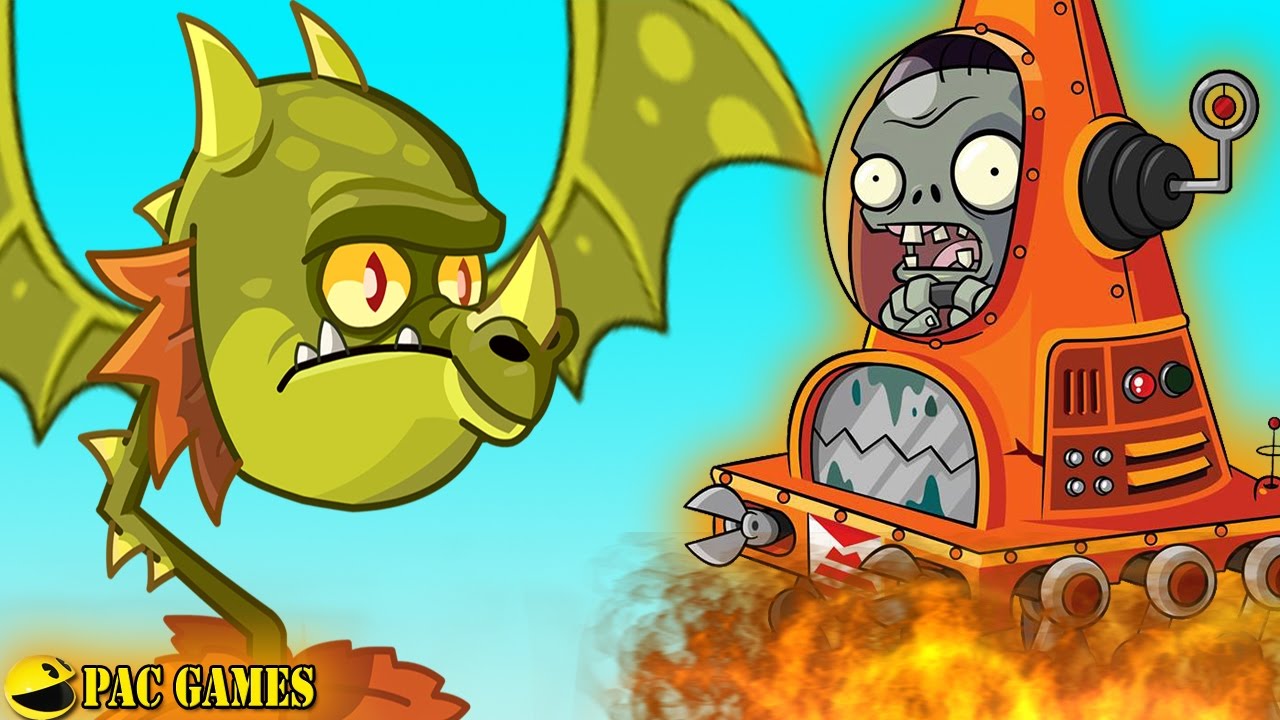 Plants Vs Zombies 2 SnapDragon On Fire! - YouTube