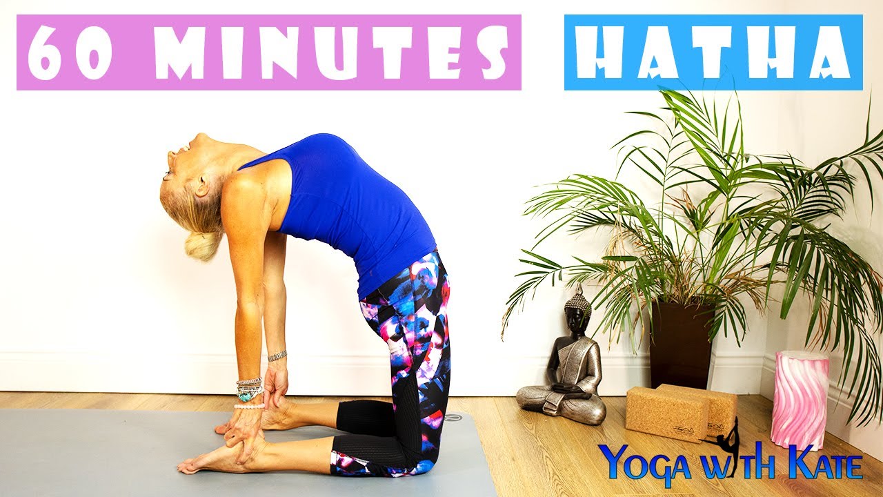 1 Hour Hatha Yoga | 60 Minutes Hatha | Beginners - Advanced Yoga ...