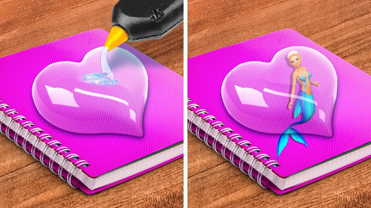 SÜßE 3D-STIFT IDEEN FÜR GENIALE SCHÜLER || Cooles aus Epoxidharz & DIY ...
