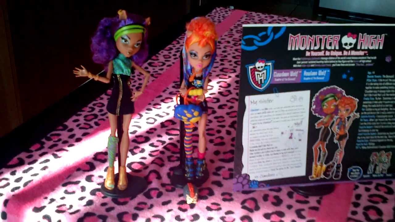Monster High Clawdeen and Howleen Wolf 2 Pack Review !!!! - YouTube