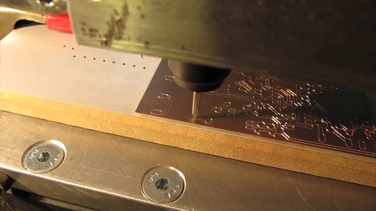 CNC: Platine fräsen - YouTube