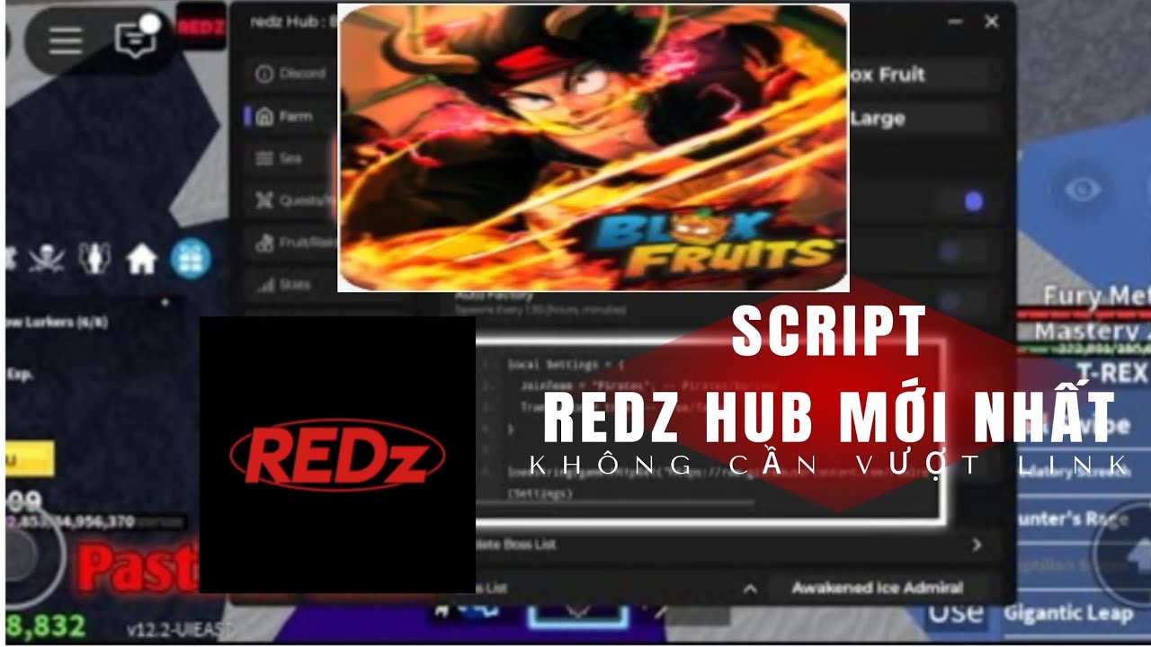 Cách Hack Blox Fruit Script Redz Hub New Update 24 | GawrGuraBf - YouTube