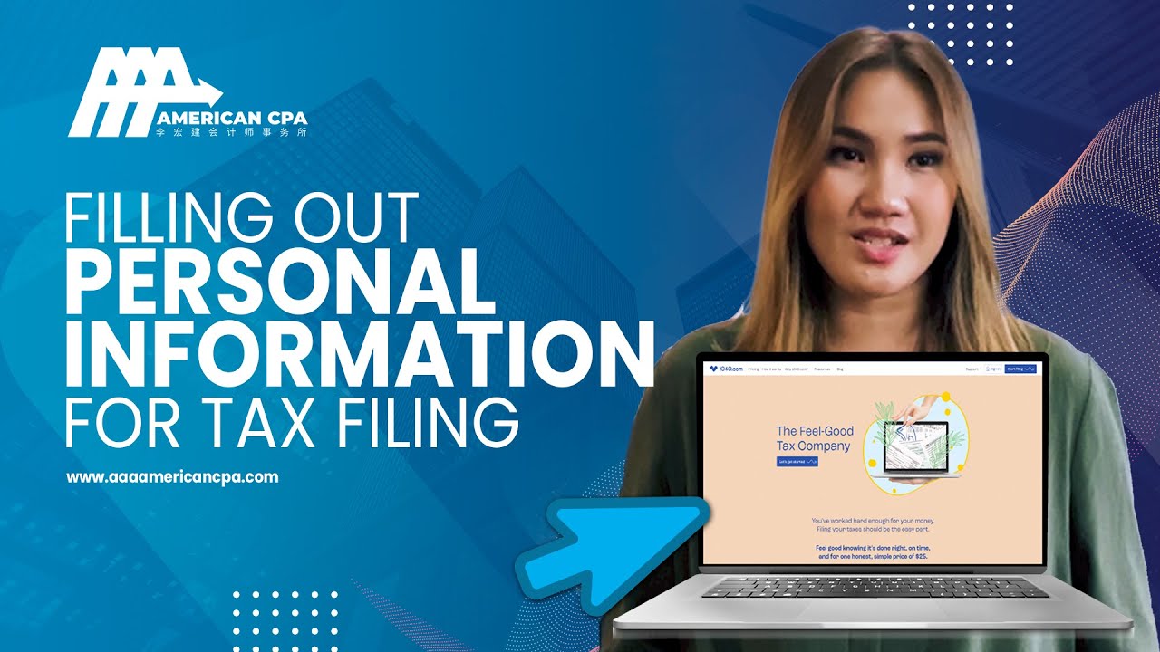 Filling out Personal Information for Tax Filing - YouTube