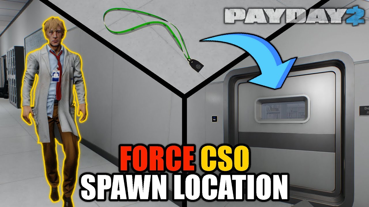 Force RNG Spawn for the CSO (Tag guy), in Hostile Takeover | Quick PAYDAY2 Tips - YouTube