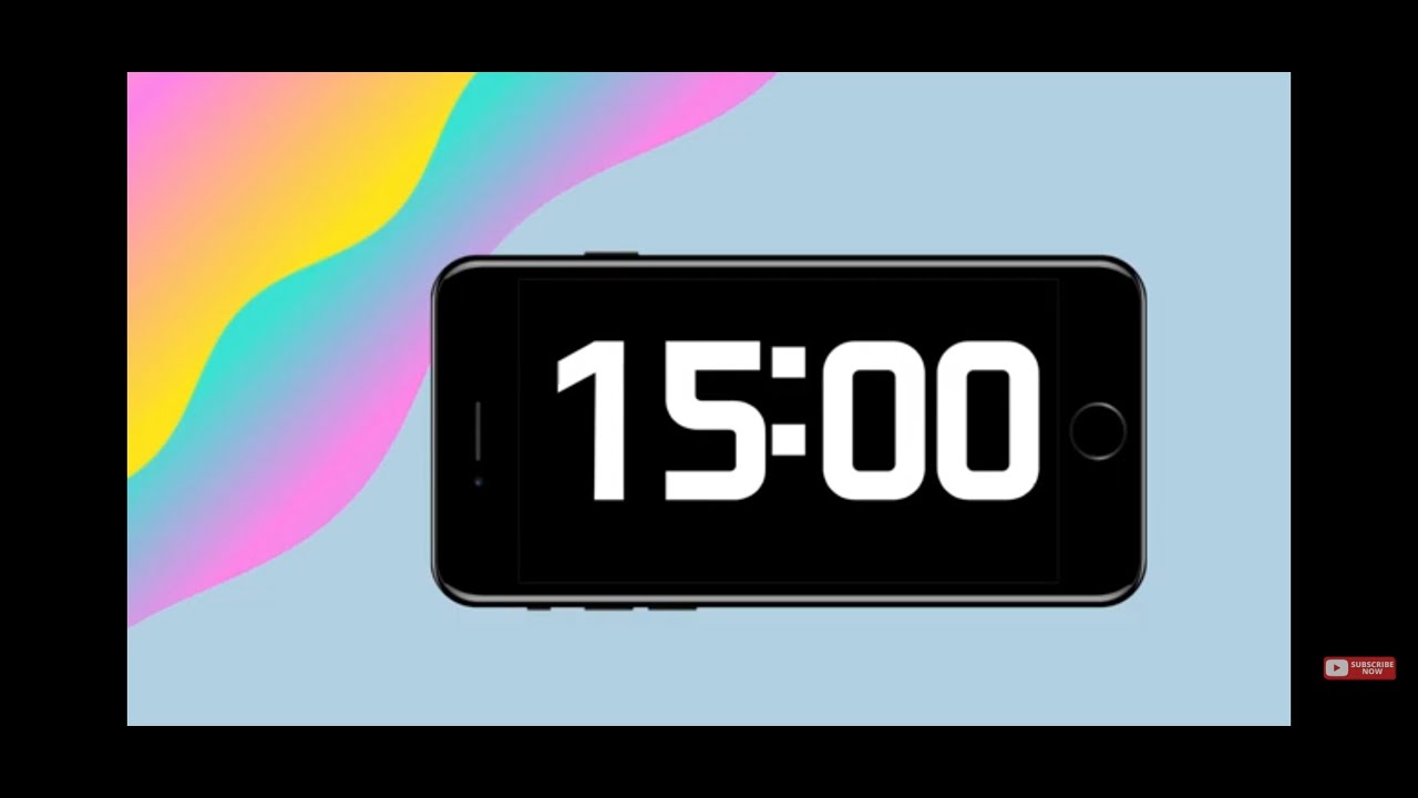 15 Minute Rainbow Countdown Timer - YouTube