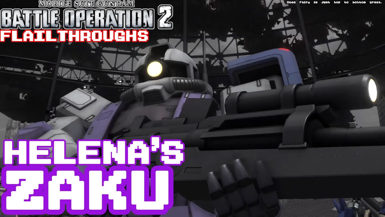 Gundam Battle Operation 2: MS-06L Zaku II Sniper Helena Hegel Custom ...