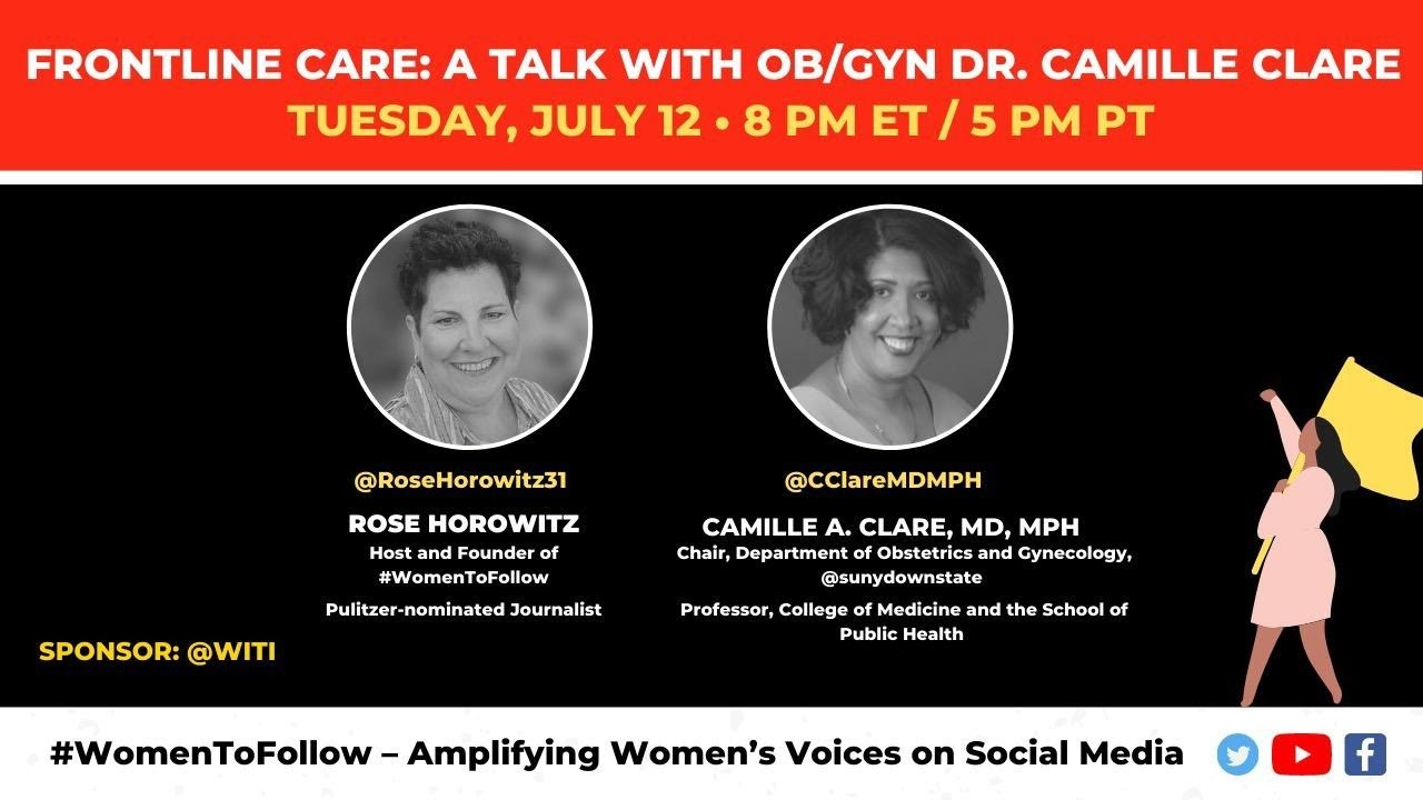 Frontline Care: A Talk With OB/GYN Dr. Camille Clare - YouTube