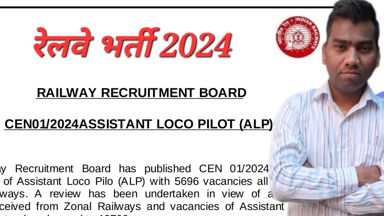 RRB Loco Pilot Vacancy 2024 Form Fill Up |RRB Loco Pilot Syllabus 2024 ...