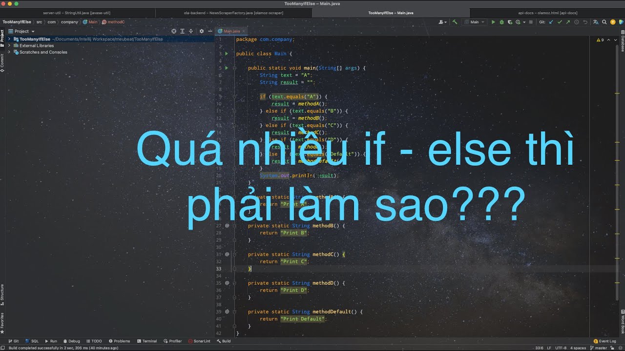 REFACTORING C ch X L Code Khi C Qu Nhi u If Else Handle Code When There Are Too Many If REFACTORING C ch X L Code Khi C Qu Nhi u If Else Handle Code When There Are Too Many If