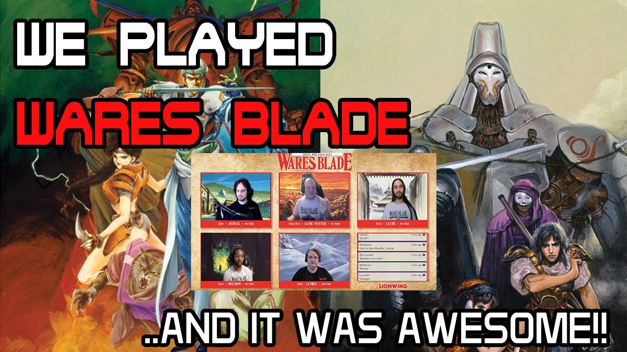 WE GOT TO PLAY WARES BLADE! MECHA TTRPG COMING BACK! - YouTube