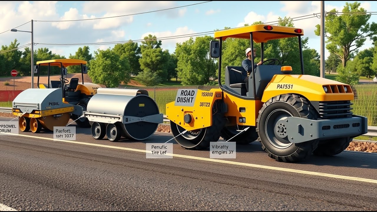 Road Rollers types using in construction sites | Explained - YouTube