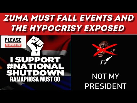 Zuma Must Fall Events and the Hypocrisy that Happened - YouTube