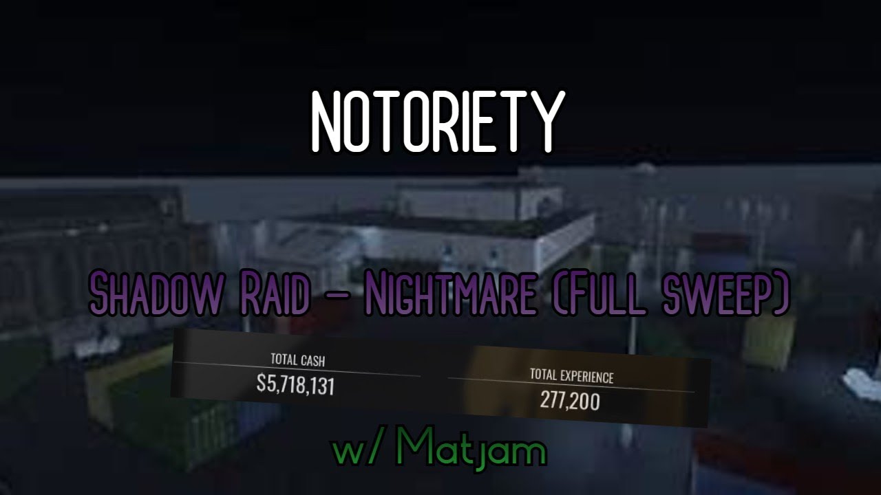 Roblox Notoriety - Shadow Raid // Nightmare (Full Sweep, Duo) - YouTube