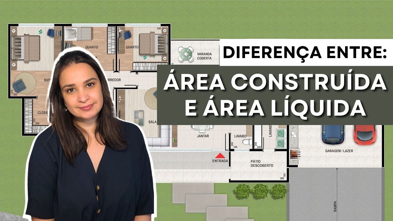 ÁREA CONSTRUÍDA x ÁREA LÍQUIDA DO PROJETO ARQUITETÔNICO: Como calcular ...
