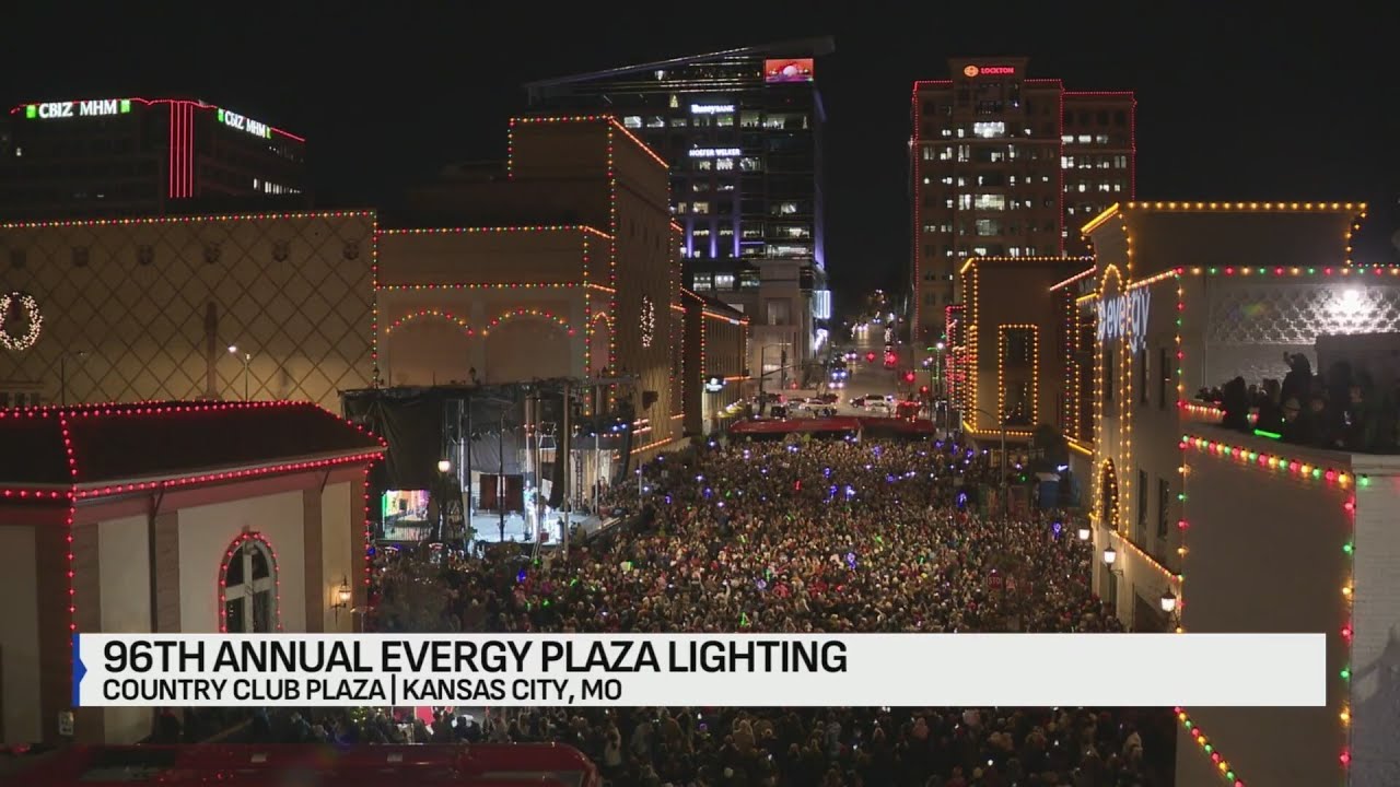 Kansas City's Plaza lights shine bright for 96th annual event - YouTube