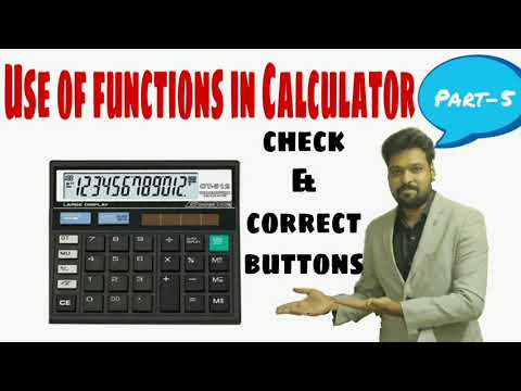 How to use Check and Correct Buttons in Calculator - YouTube